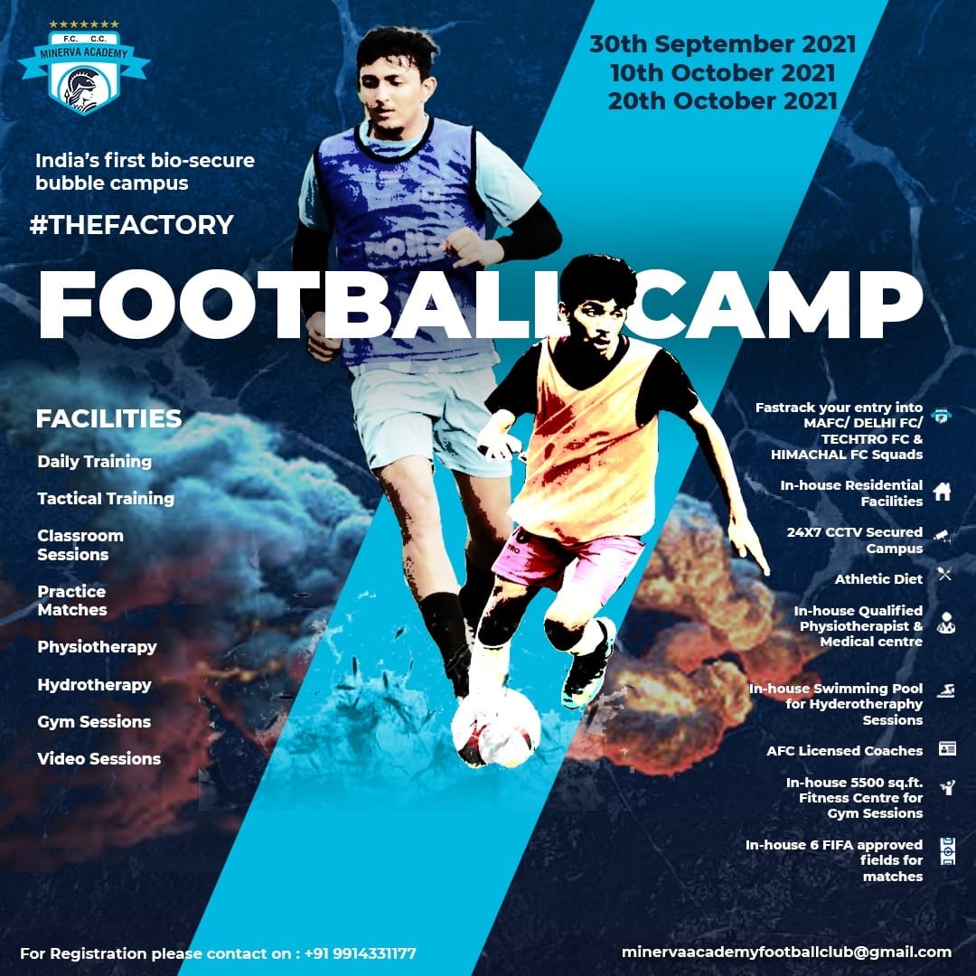 Minerva Academy FC conducting football camp