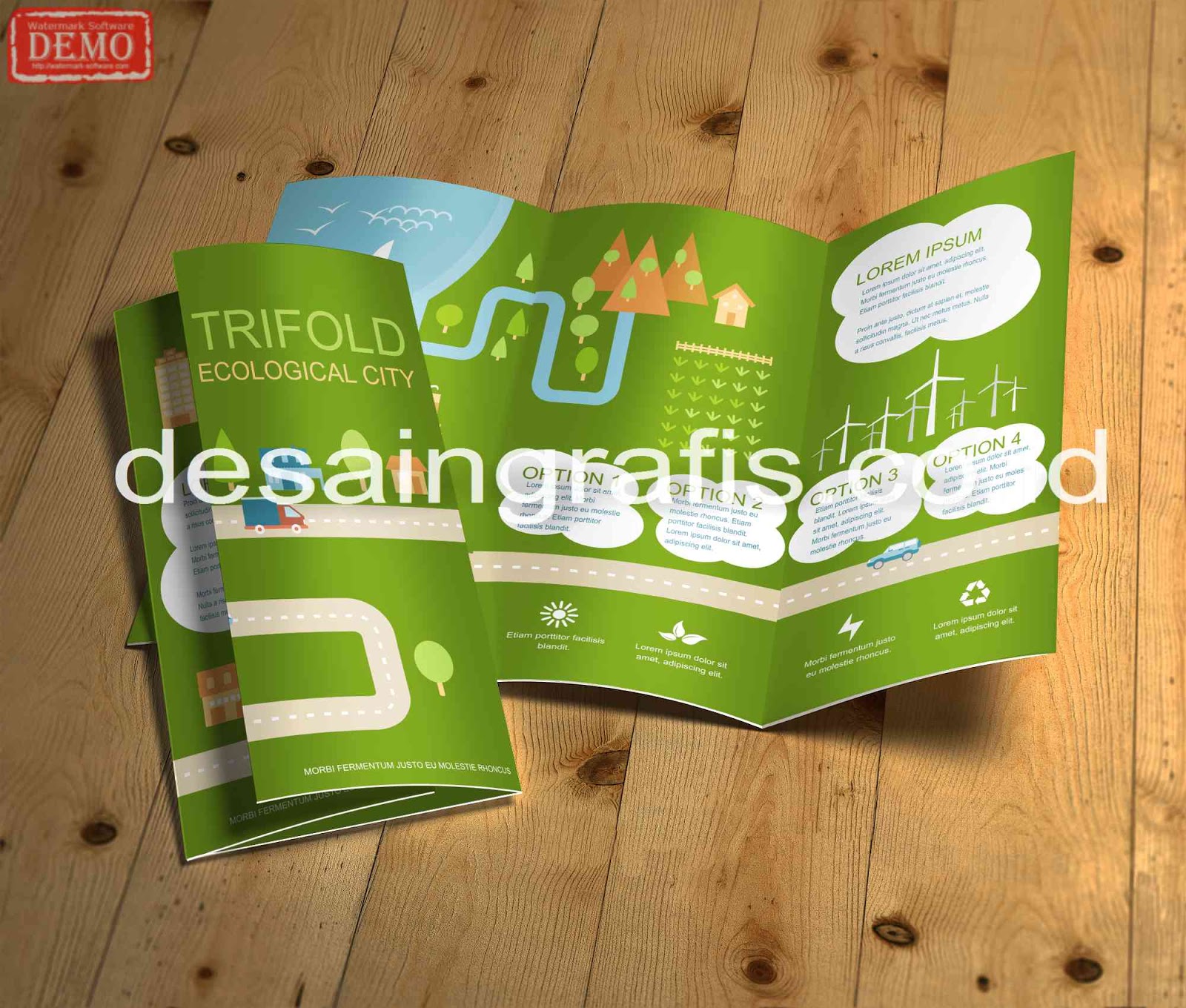 100 Desain BROSUR Lipat 3 CDR | Koleksi Desain Grafis: 100 Desain ...