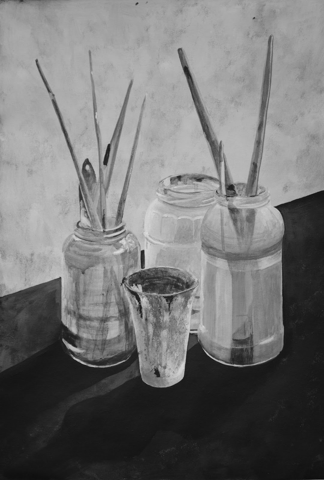 Helen's Painting OCA Blog: Exercise - Still Life with man-made objects