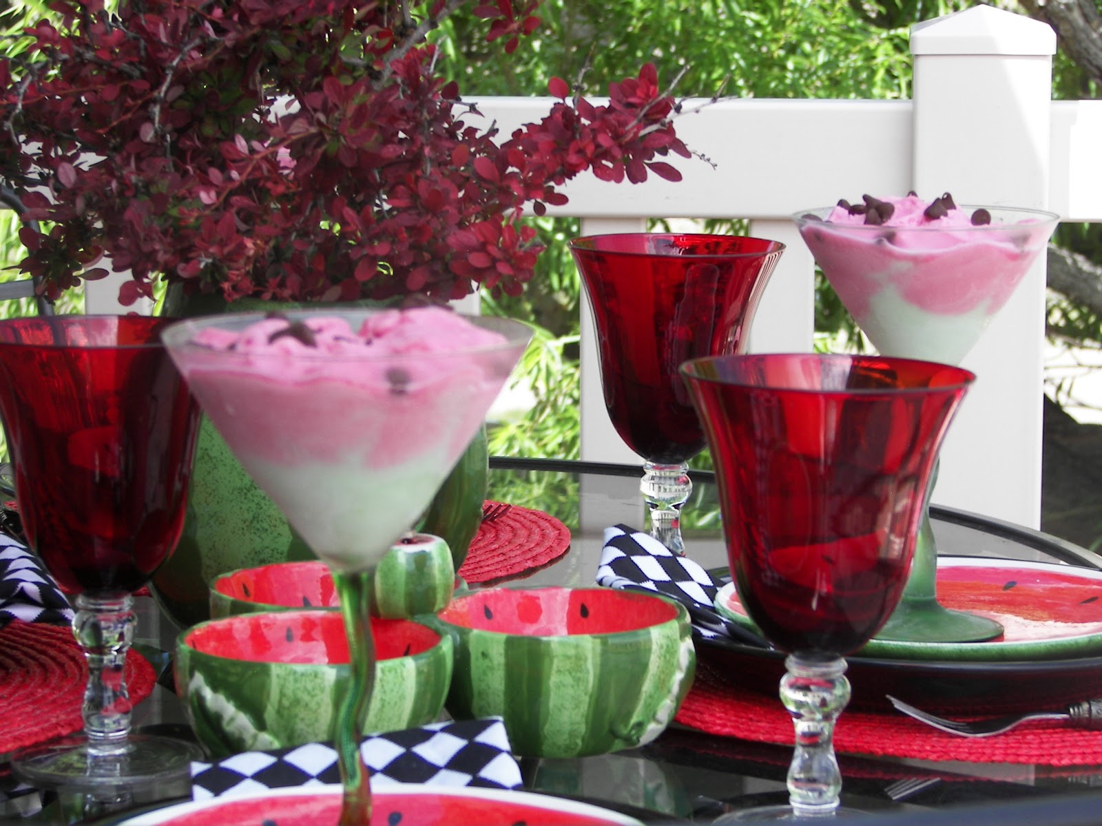 Red Couch Recipes: Wonderful Watermelon Table