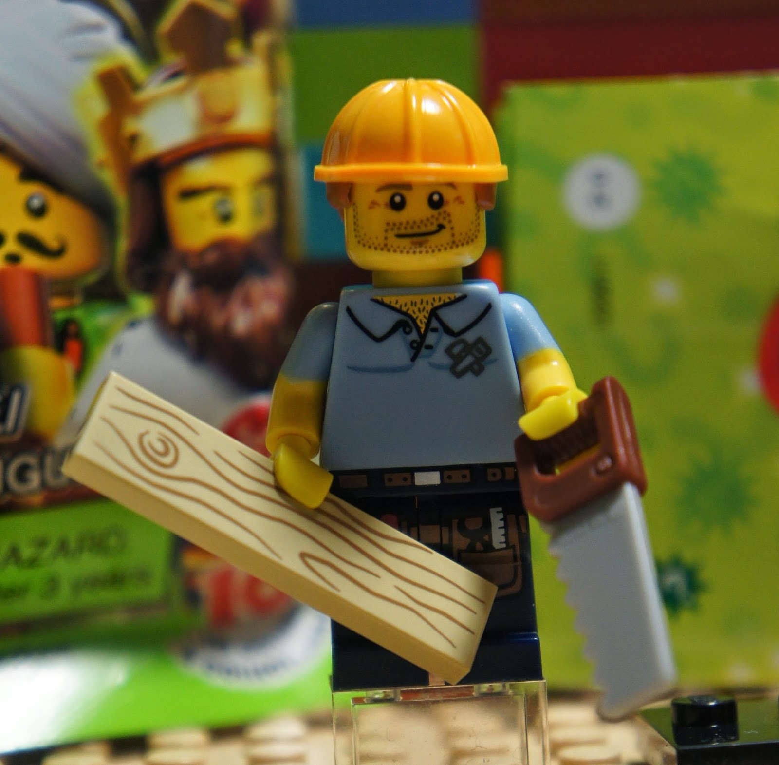 LEGO 71008 CARPENTER Minifigure Polybag Series 13 Factory-Sealed ...