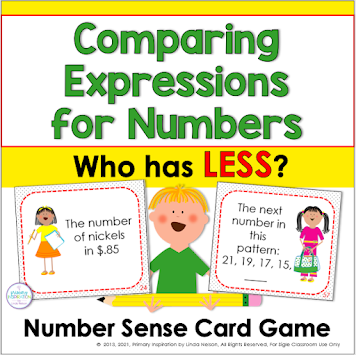 Primary Inspiration: Expressions for Numbers - Mental Math in a Fun Game!