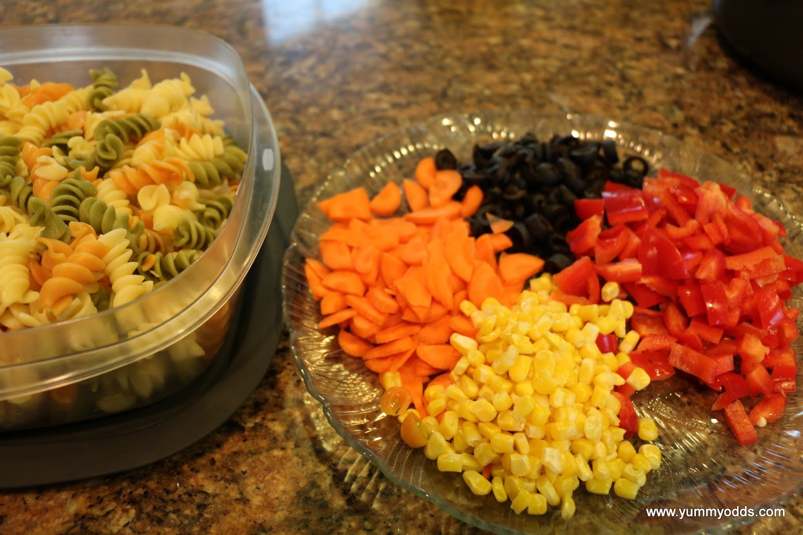 Yum! Yum! Yum!: Tri Color (Rotini) Pasta Salad