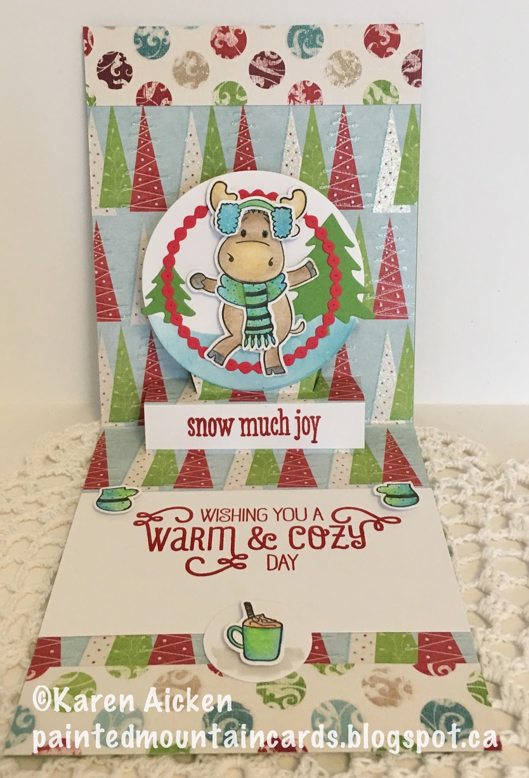 Painted Mountain Cards: Sweater Weather Pop-Up Card