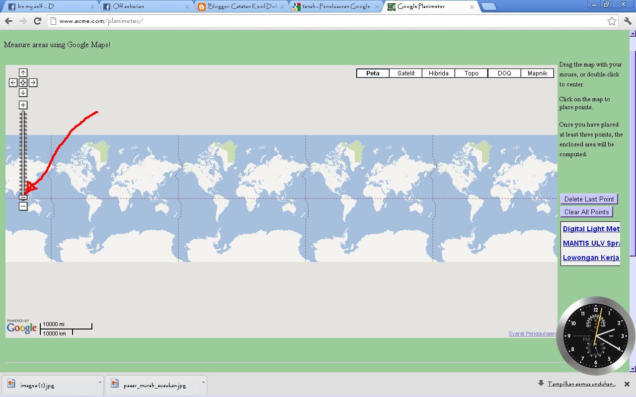 Catatan Dokter Bumi: Mengukur Luas Menggunakan Google Planimeter