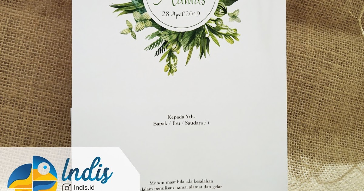 Soft Cover 13x20 cm ( Full Color ) - KARTU UNDANGAN