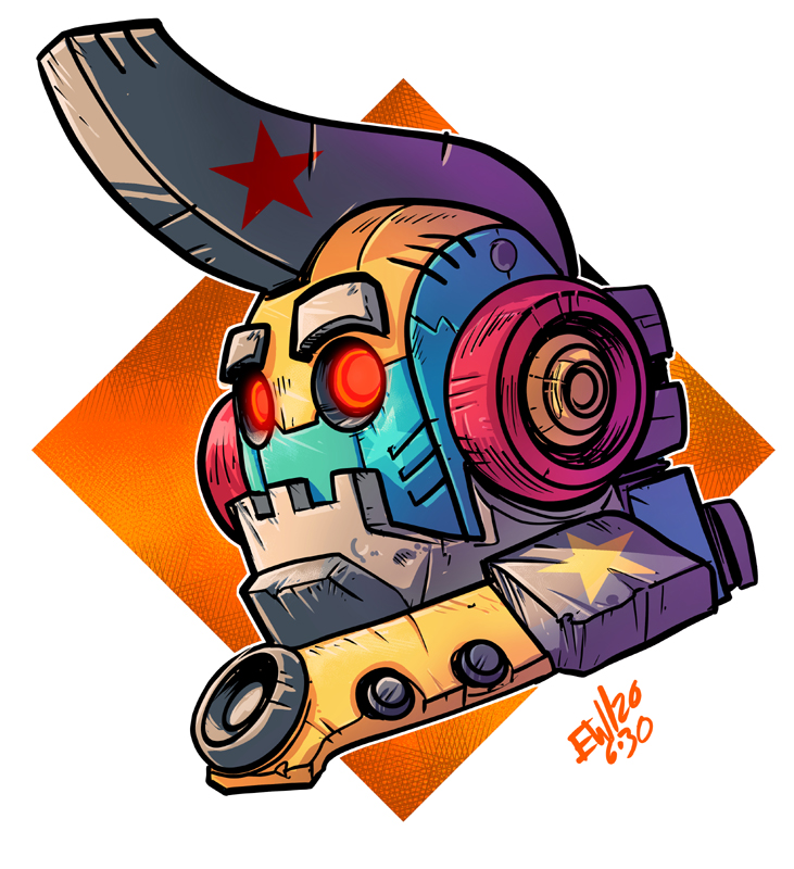 Drawing: Star Robot - Learning Inkscape 1.0 and Clip Studio Pro ...