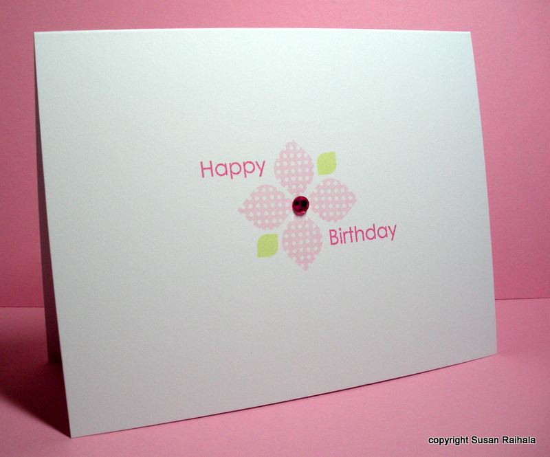 Simplicity by Lateblossom: Birthday Card Set with Modern Basics