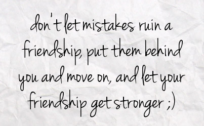 Don't Let Mistakes Ruin A Friendship | Letter a Studio