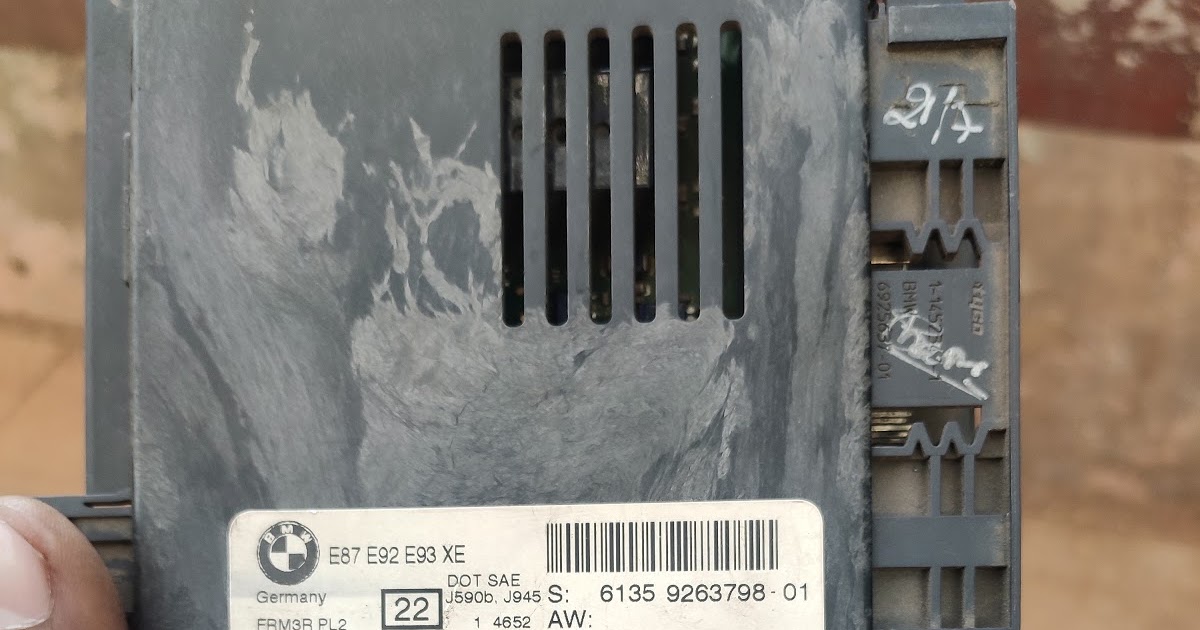 bmw frm footwell module problems and details