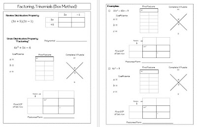 Radical~4~Math: Resources for Factoring Trinomials