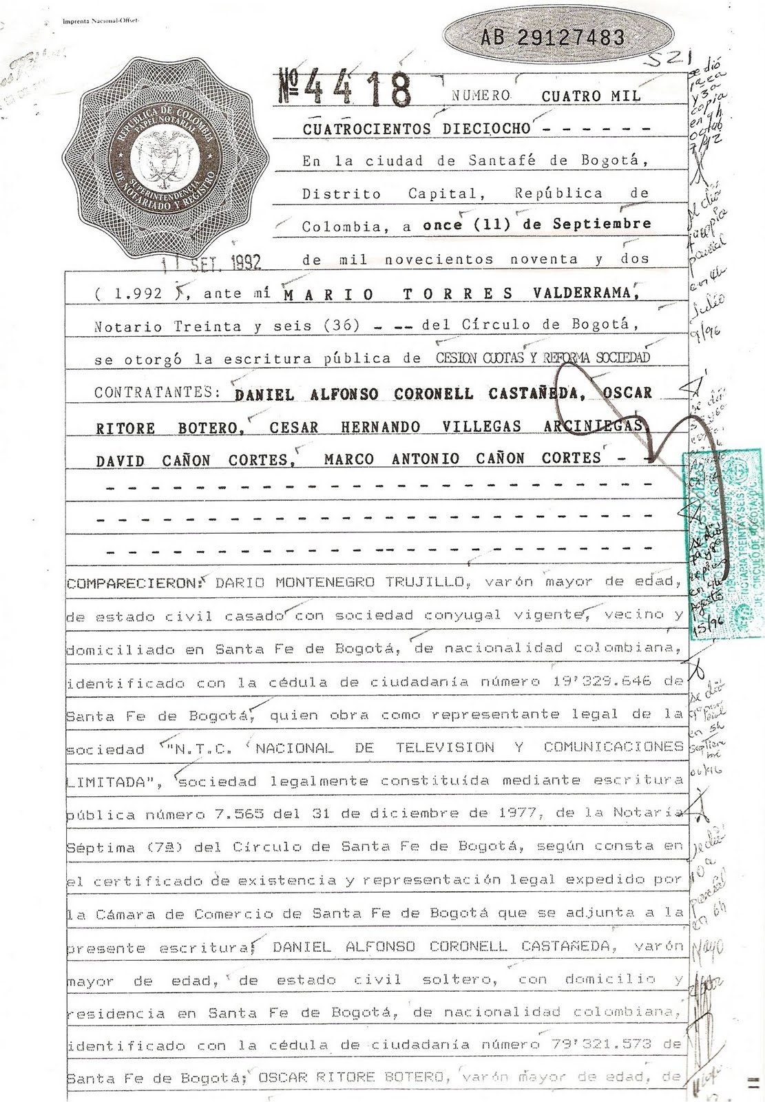 Daniel Coronell VP of Univision in dealings with extradited mafia ...