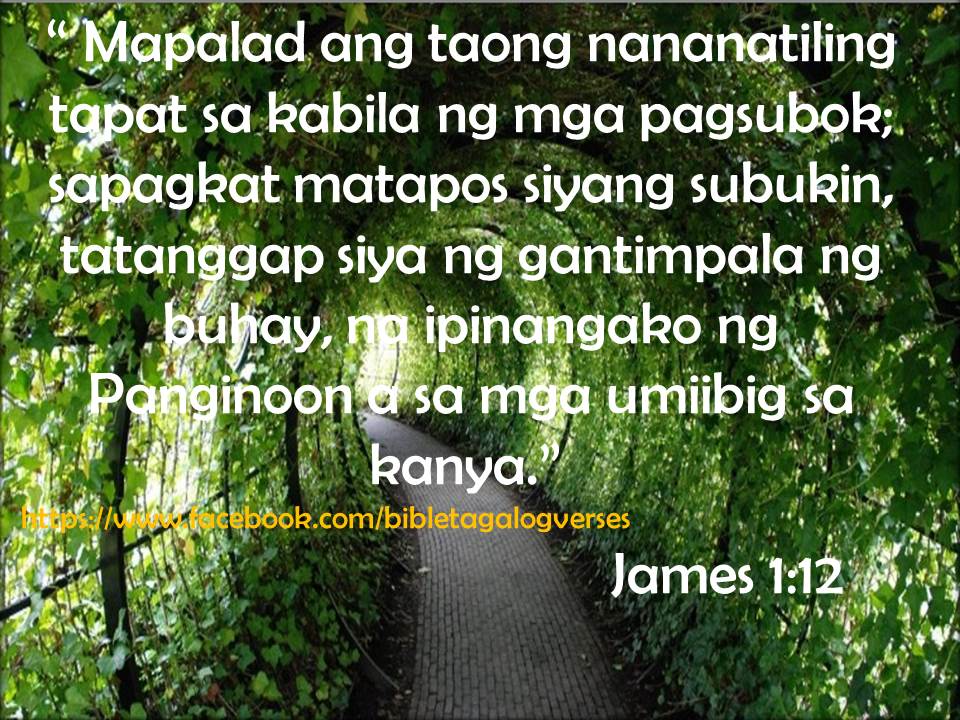 James 1 12 Tagalog Verses BIBLE TAGALOG VERSES
