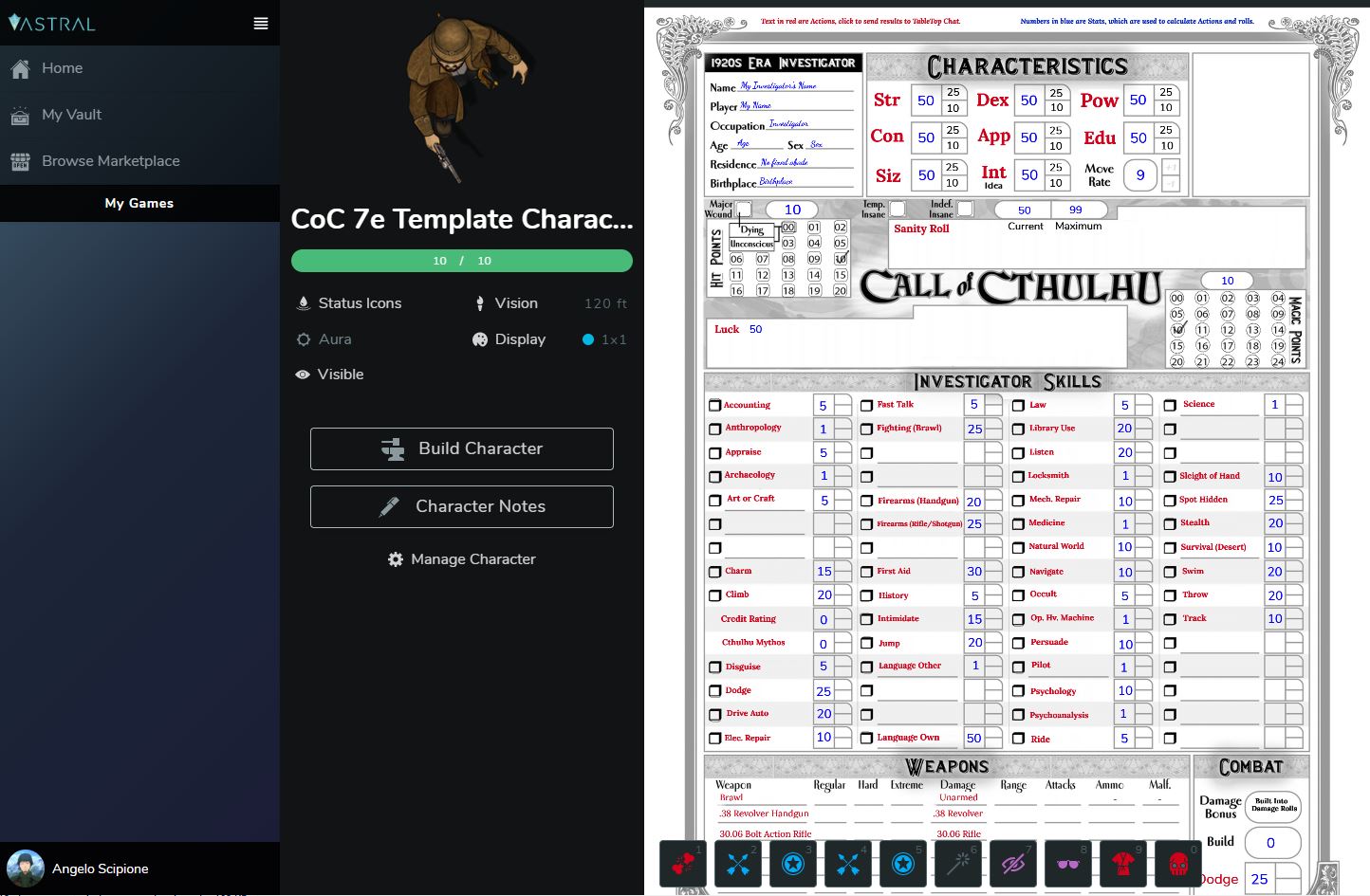 Reseña de Astral Tabletop, el nuevo competidor en el rol online ...