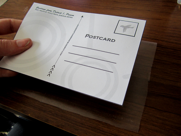 Shades Of Tangerine: Hunger Games Postcard (DIY)