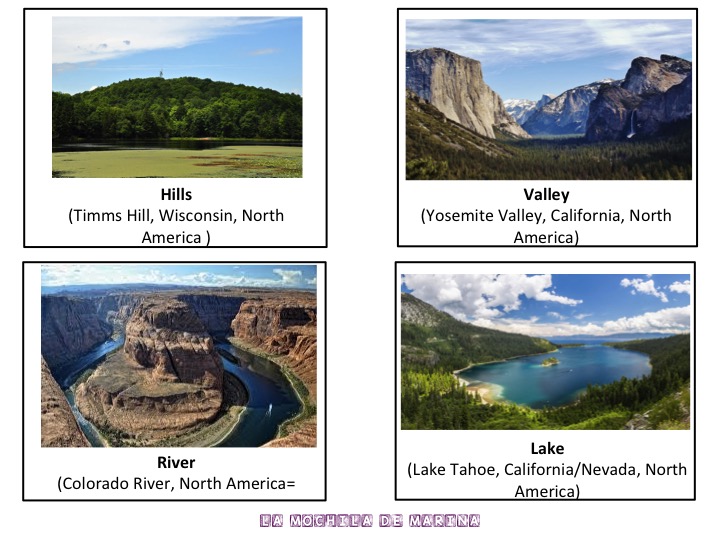 La mochila de Marina: LANDFORMS AND LANDSCAPES