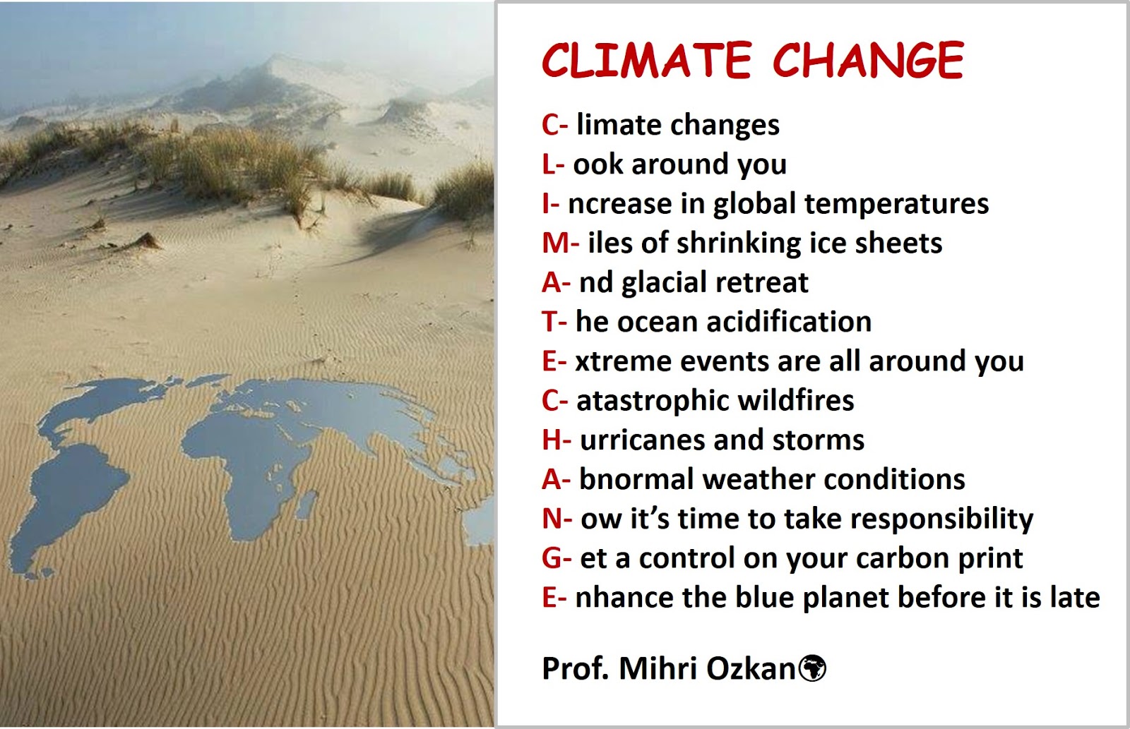 "CLIMATE CHANGE" By Mihri Ozkan