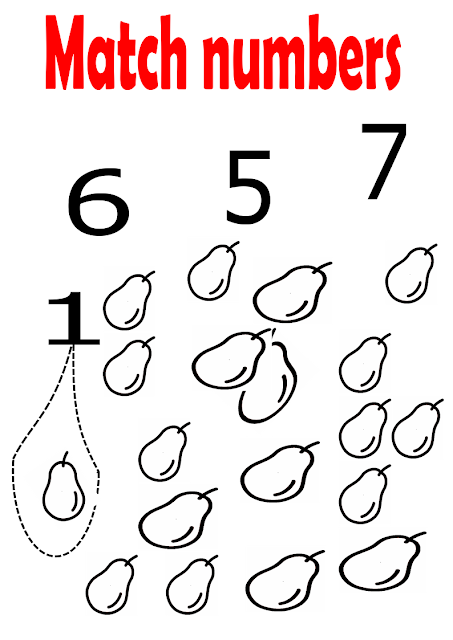 EARLY EDUCATION : number recognition worksheet for preschool 6-7