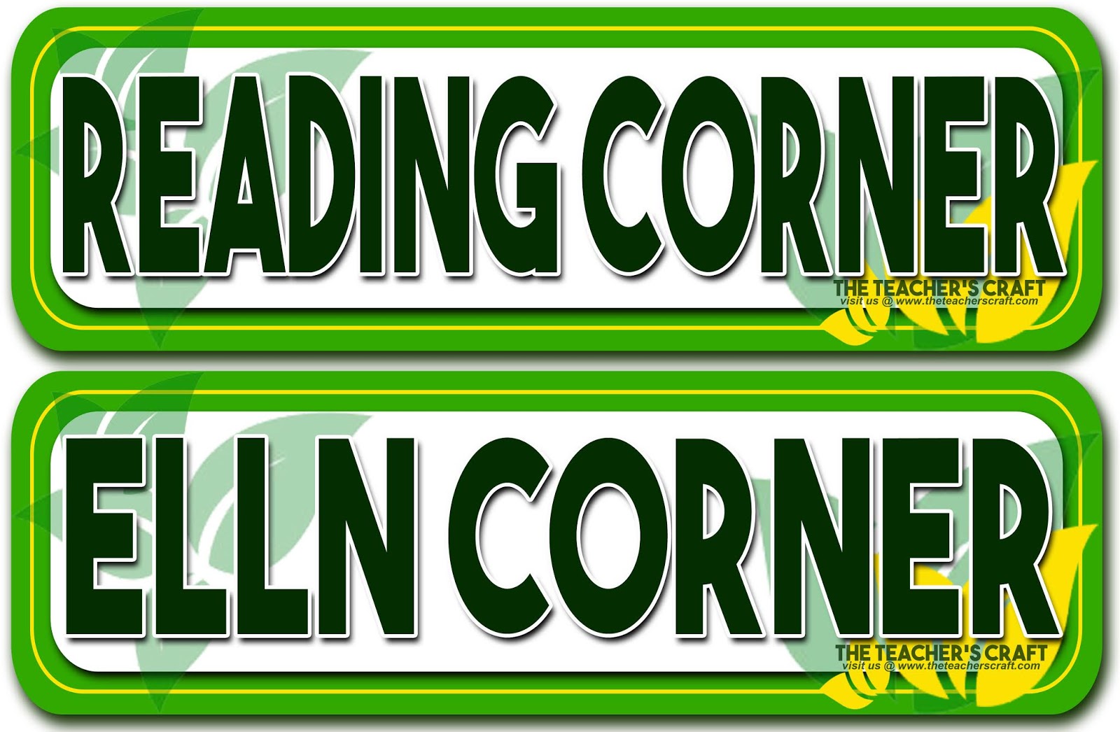 Green Classroom Labels - The Teacher's Craft