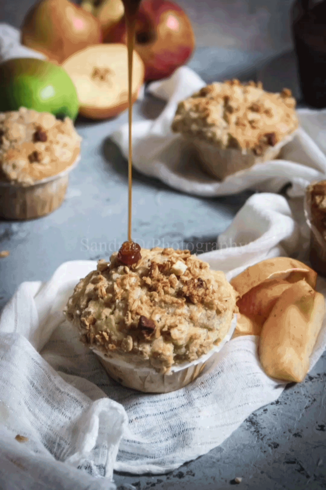 Crumb-Muffins aux Pommes