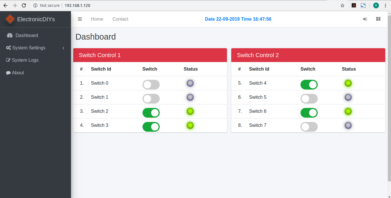 Home Automation V01 Using Esp8266 Nodemcu Electronicdiys