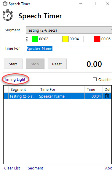The Online Speech Timer