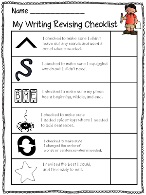 First Grade Wow: Revising and Editing! Another Redo!