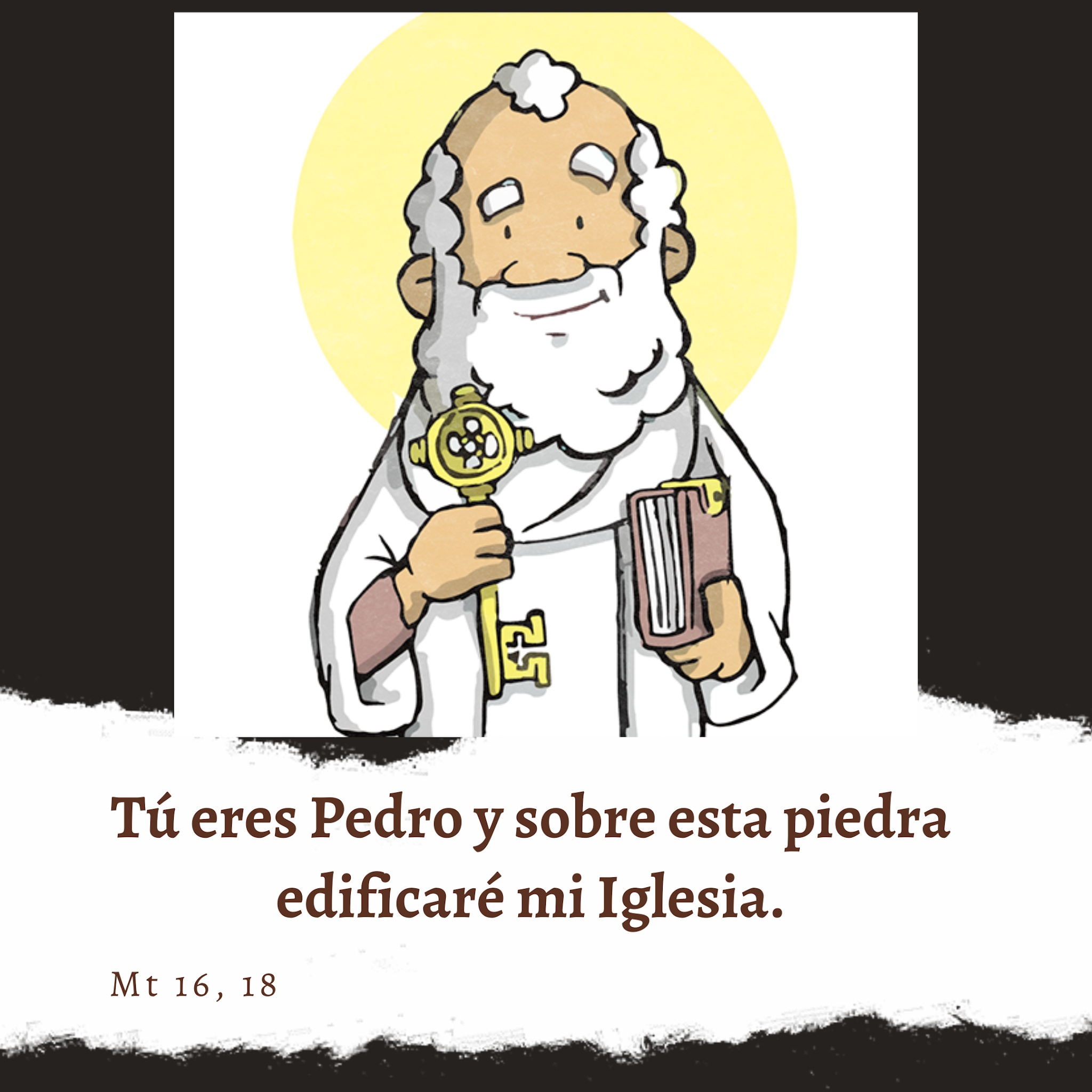 Pedro, sobre esta piedra edificaré mi Iglesia