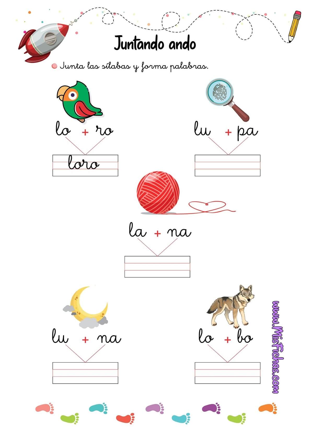 Fichas para Sílabas La Le Li Lo Lu | Materiales Educativos para Maestras