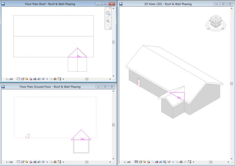 Revit Recess: Phasing: Roof Demolition