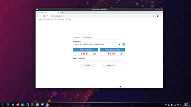 Ventoy com interface gráfica GTK/Qt para Linux