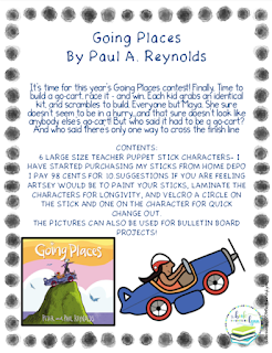 GOING PLACES BOOK UNIT AND PUPPET STICKS ~ Book Units by Lynn