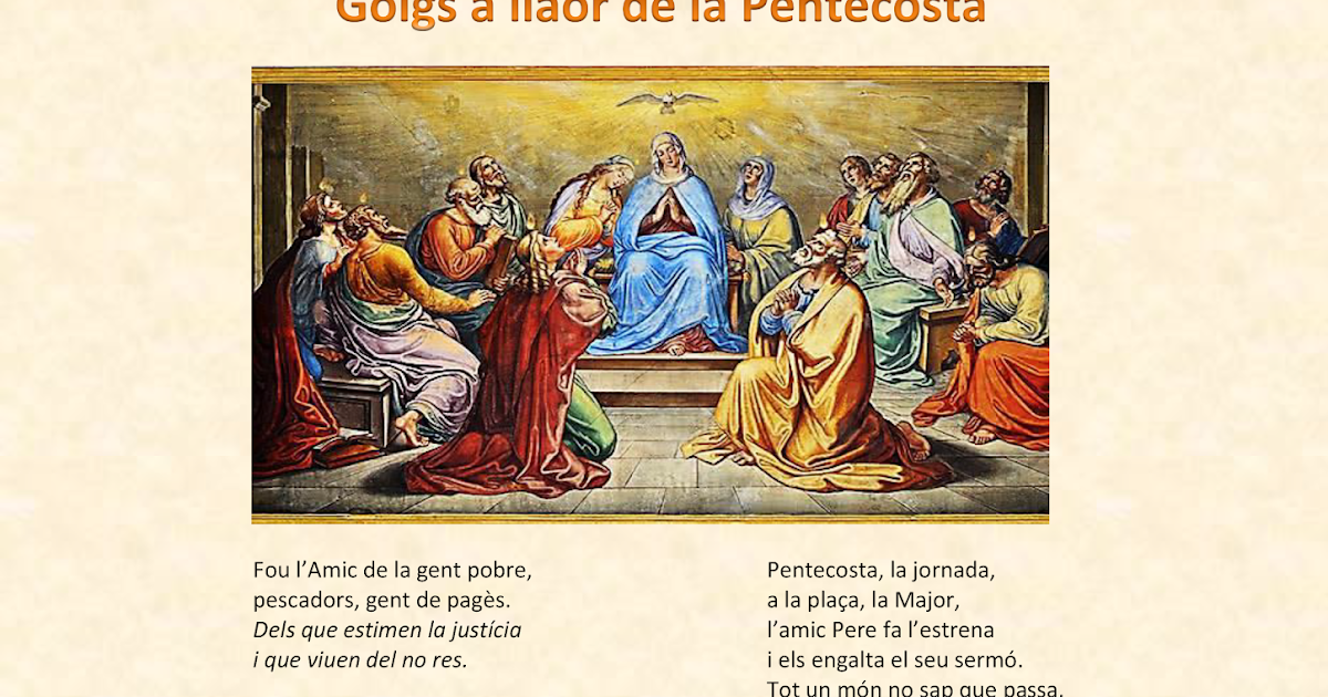 biblio goigs: Goigs a llaor de la Pentecosta que enguany és el dia 31 ...