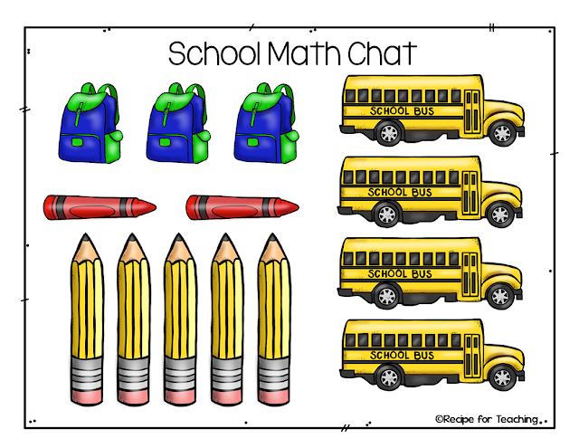 Math Chats with a FREEBIE! - Recipe for Teaching