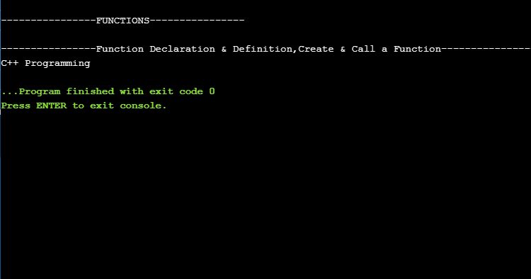 Monitech Call A Function And Function Declaration Definition In C