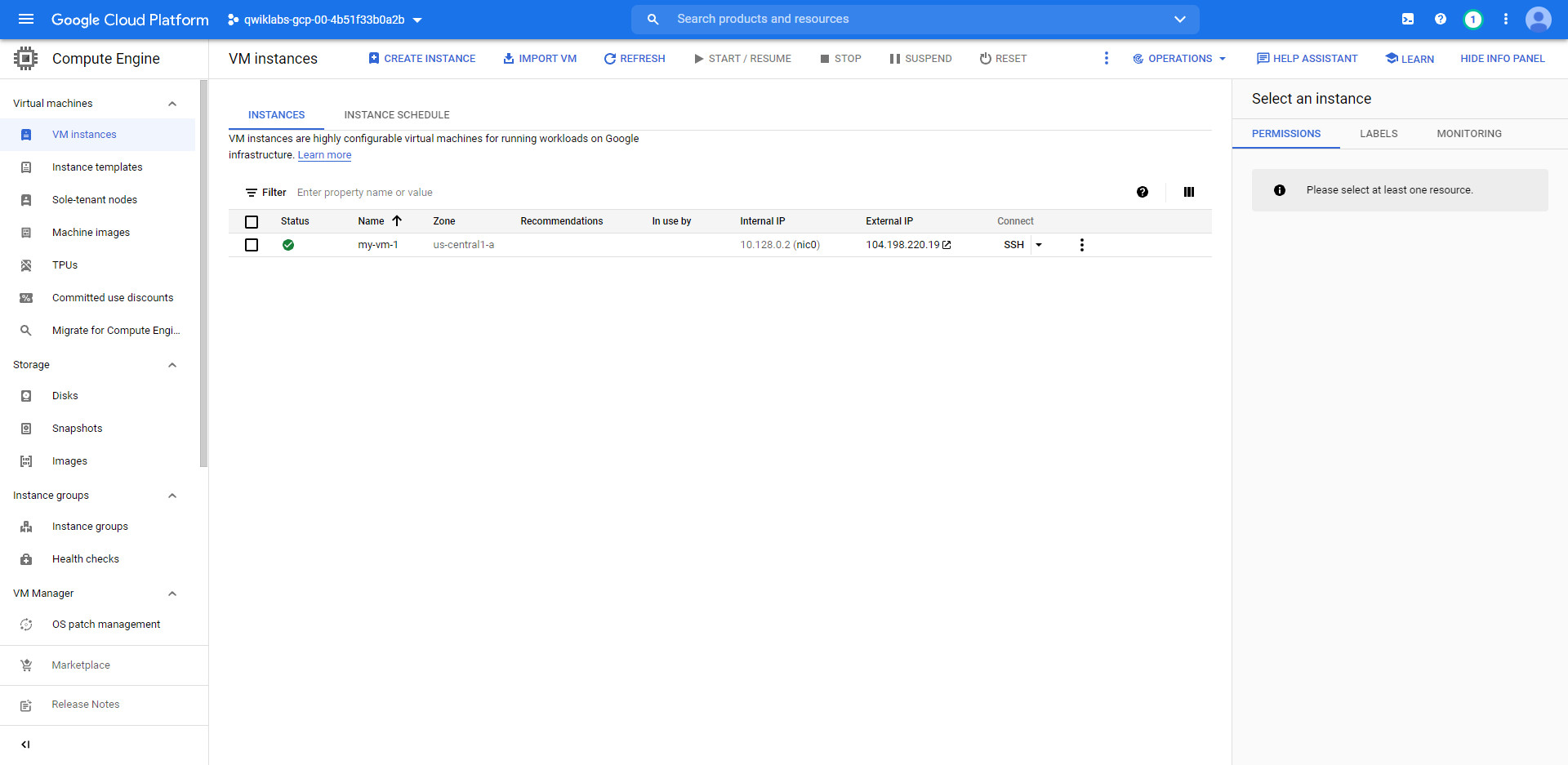 GCP ACE Lab 02 - Getting Started with Compute Engine ~ 快快樂樂的Peter ...
