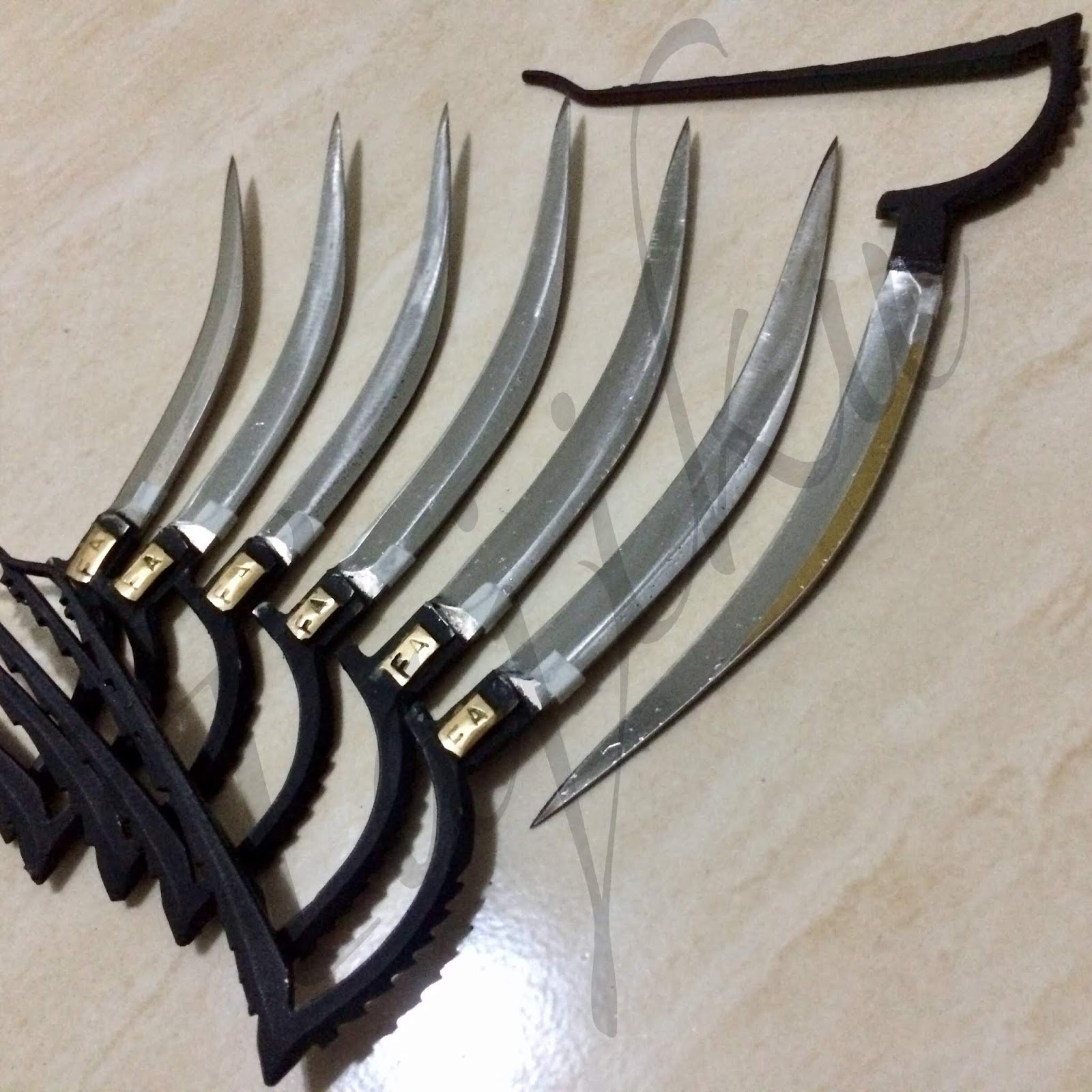 TAJIKU - TAJI AYAM FILIPINA: TAJI AYAM SPECIAL HSS-DMo5 TiN GOLD