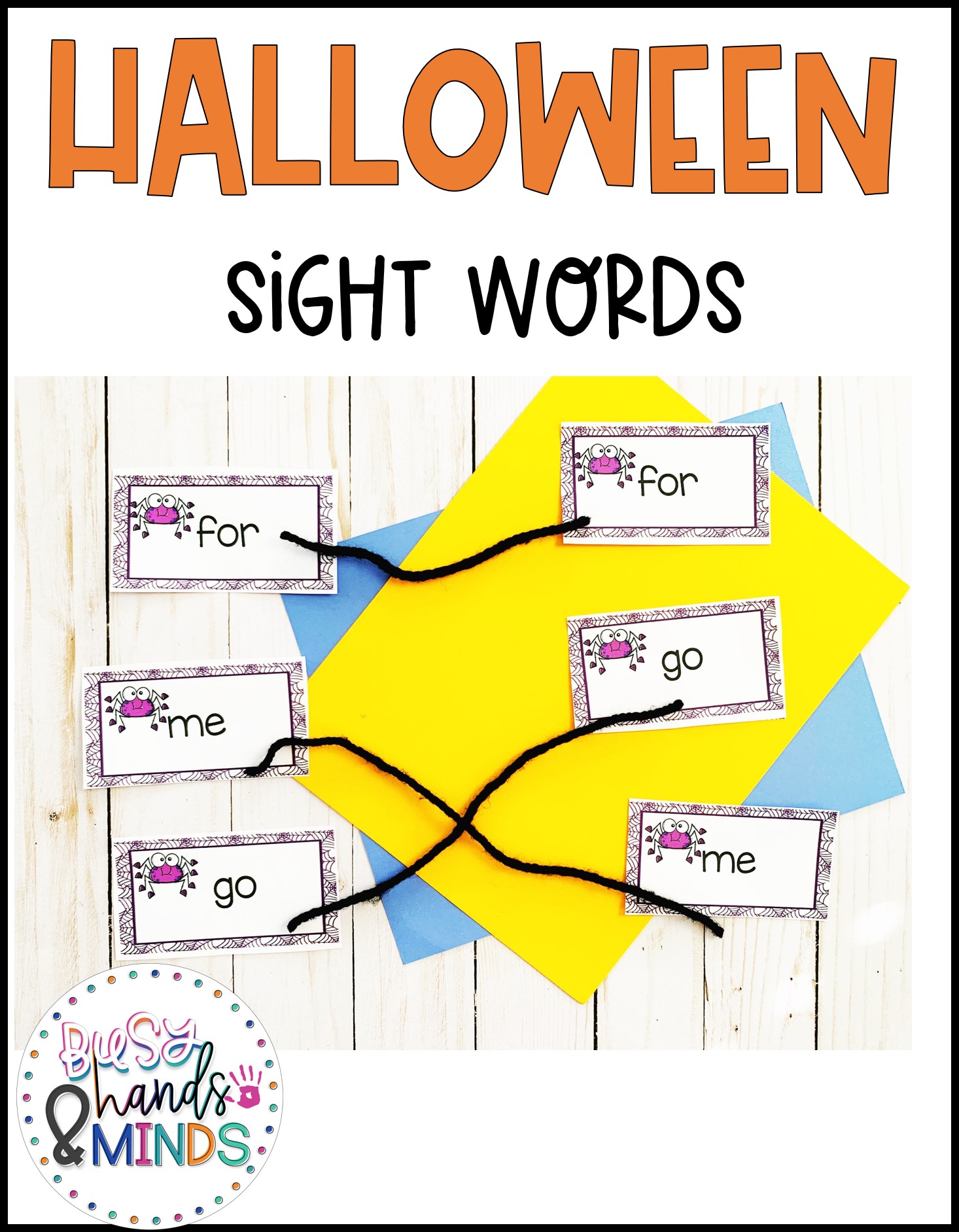 Halloween Sight Word Games | Busy Hands and Minds