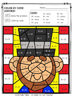An Apple For The Teacher: Presidents' Day Color By Number