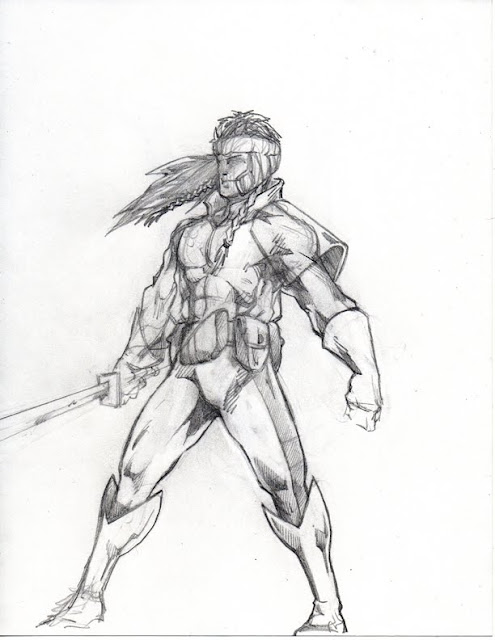 Shatterstar Drawing Marvel Comics Universe