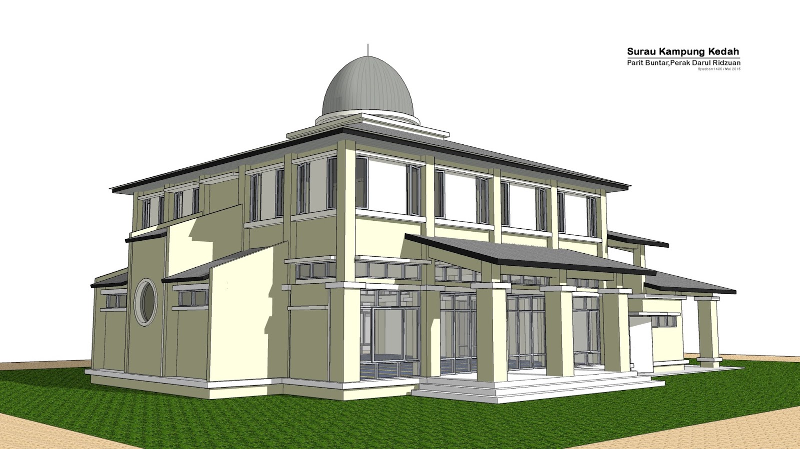 Cadangan Pelan Surau Al Najah Simpang 4, Kg Kedah, Parit Buntar Perak ...