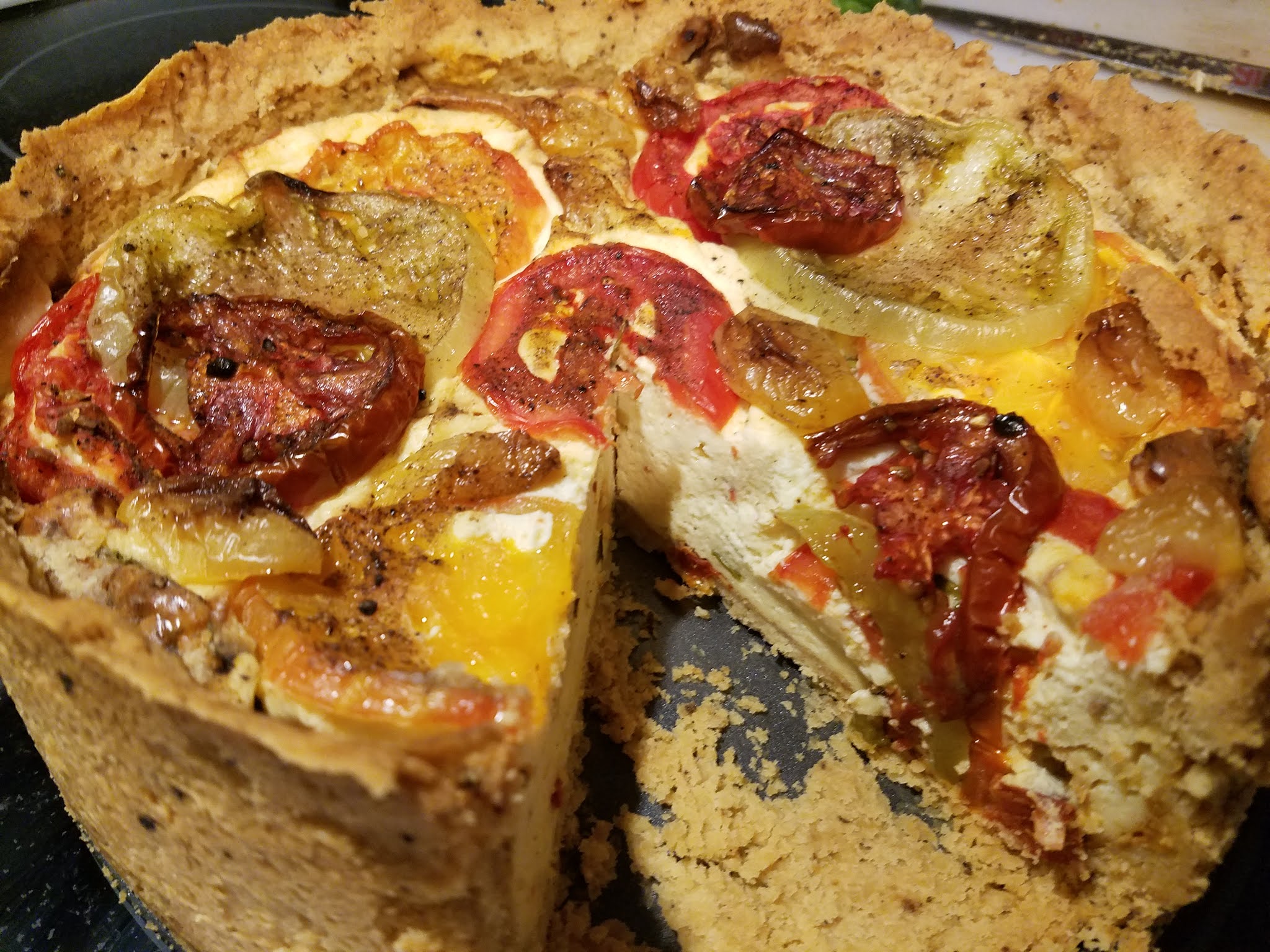 Tomato Cheesecake In A Black Pepper Crust ~ Preesi ... Food Whore