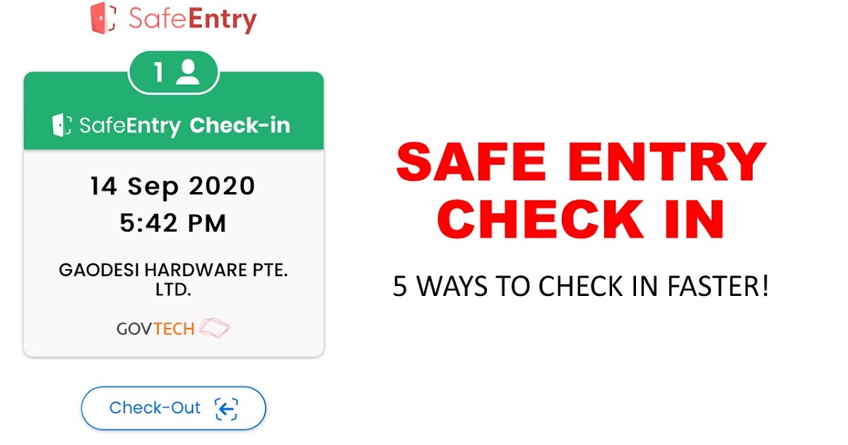 Safe Entry Check in Tips : 5 ways to check in Faster - TheWackyDuo.com ...