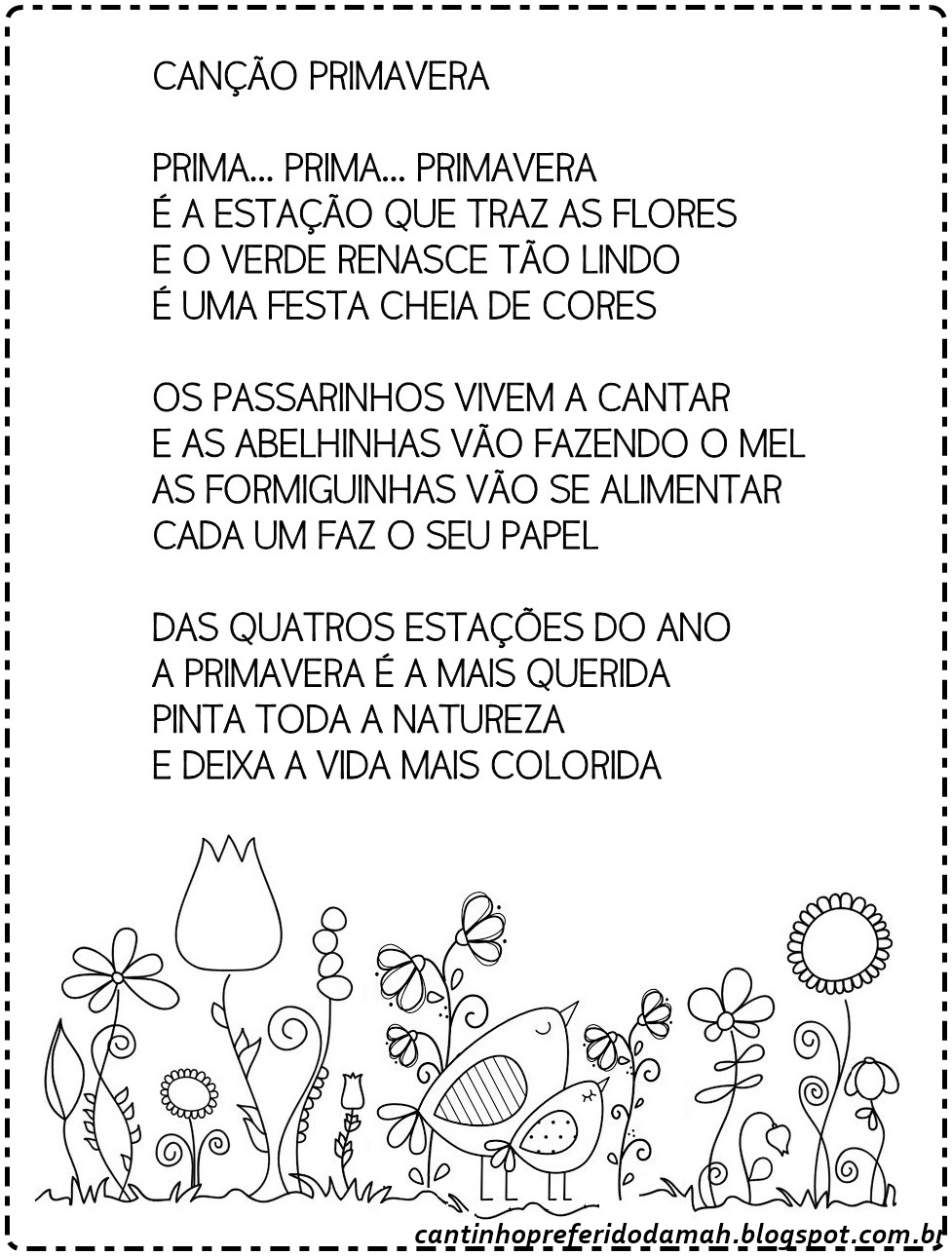 Canção Da Primavera Letra - RETOEDU