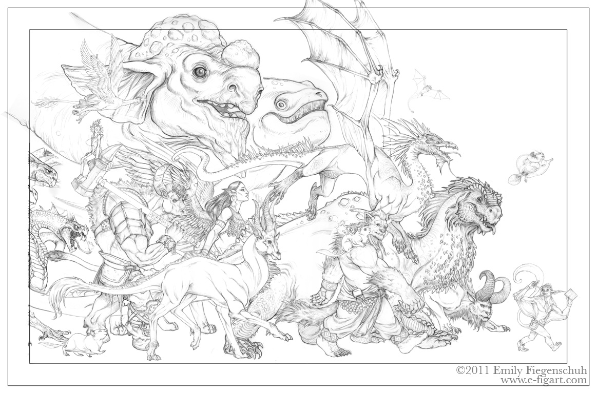 Fabled Earth: The Art of Emily Fiegenschuh: The Explorer's Guide to Making a Cover: Part 1