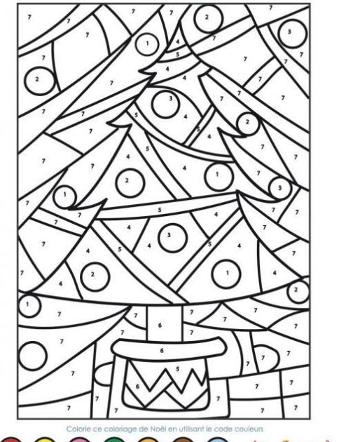 NAVIDAD: COLOREA SEGÚN LOS NÚMEROS