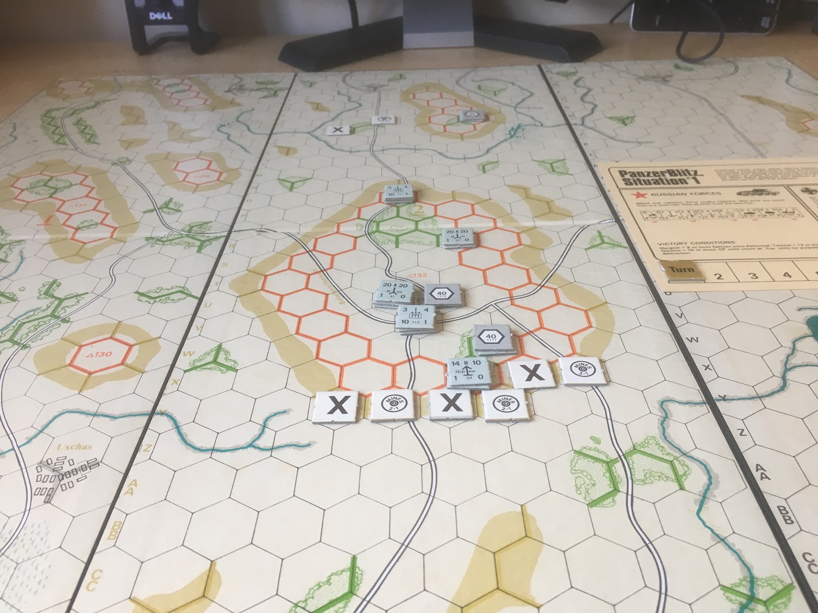 Brian's Wargaming Blog: Panzerblitz: Situation #1