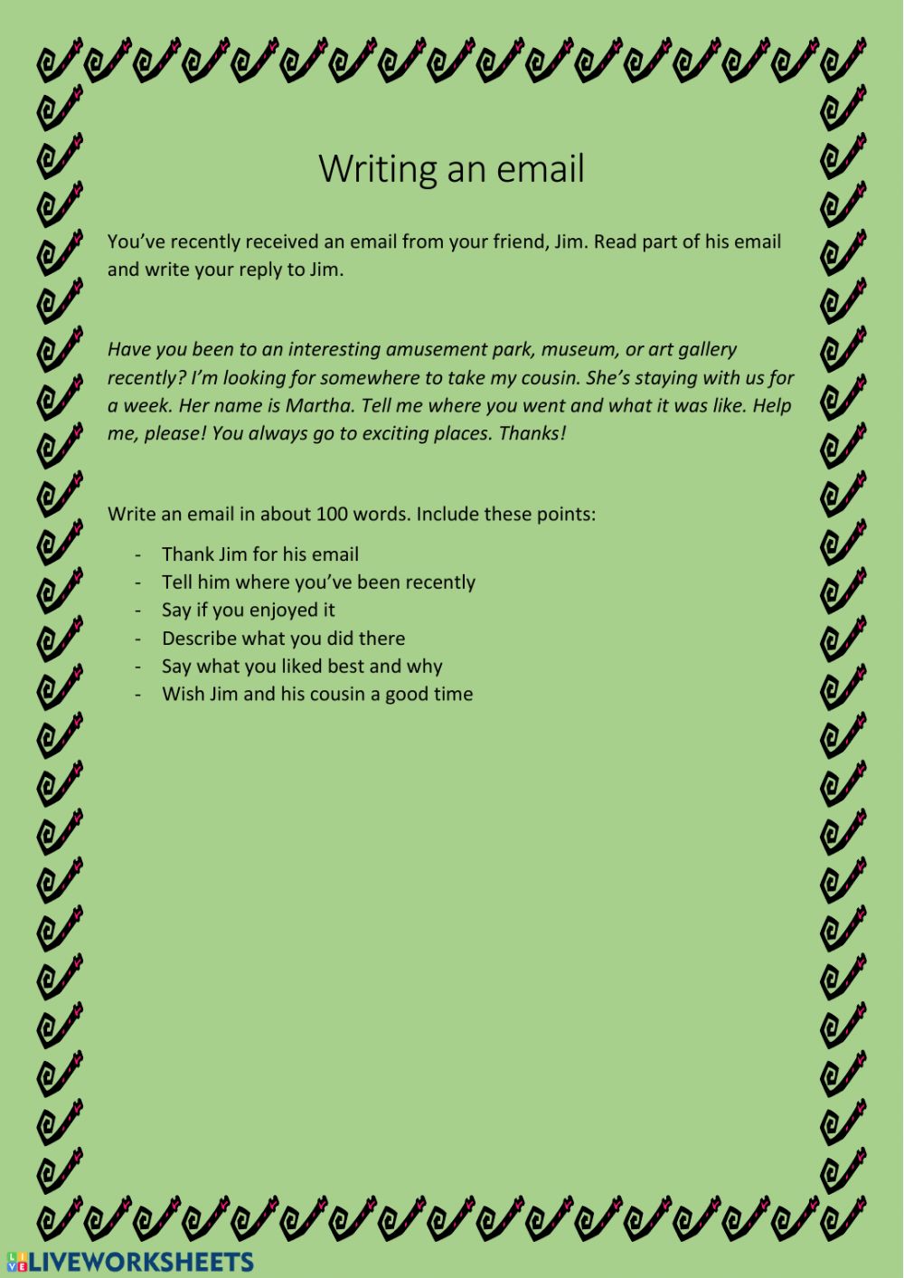 Informal Letter Format In Gujarati - Birthday Letter