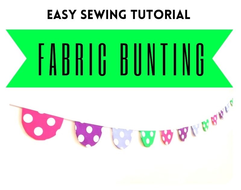 Mommy Suburbia: How To Make a Fabric Banner - Easy Sewing & No-Sew ...