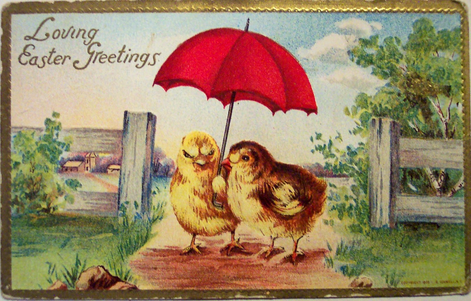 I'm thinking of a....: Vintage Easter Greeting Cards - Bizarre and Strange